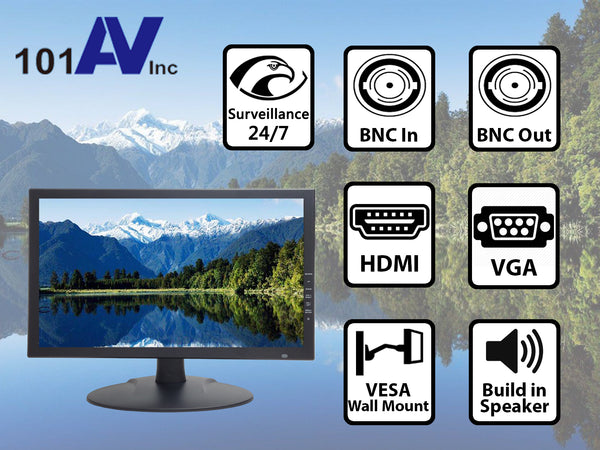 101AV [MT-G4K185] 18.5" Scaled 4K Security Monitor with Super Sampling ...